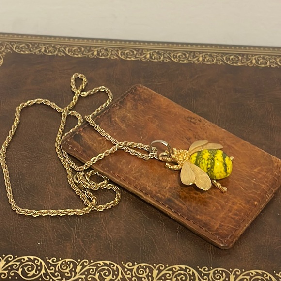 Jewelry | Vintage Bumble Bee Necklace Pendant | Poshmark
